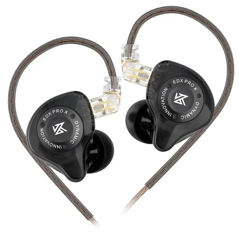 KZ EDX PRO X внутриканальные наушники черные, NO MIC