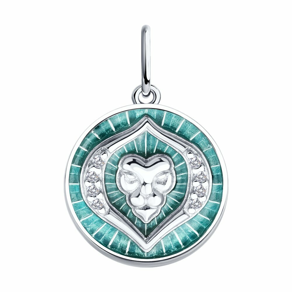 Подвеска, серебро, 925 проба, родирование