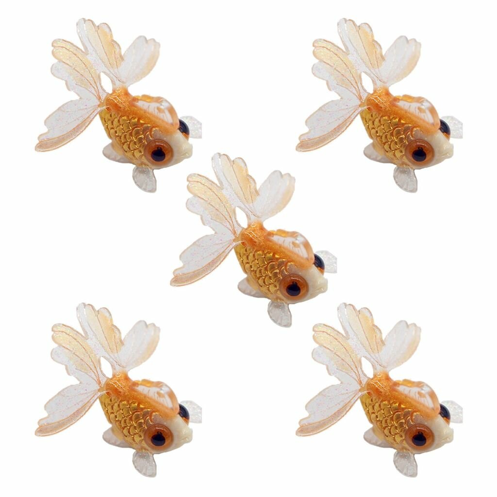 Набор из 5 подвесок в виде рыбы, подвески смолы, аксессуары для изготовления ювелирных изделий, материалы самостоятельного