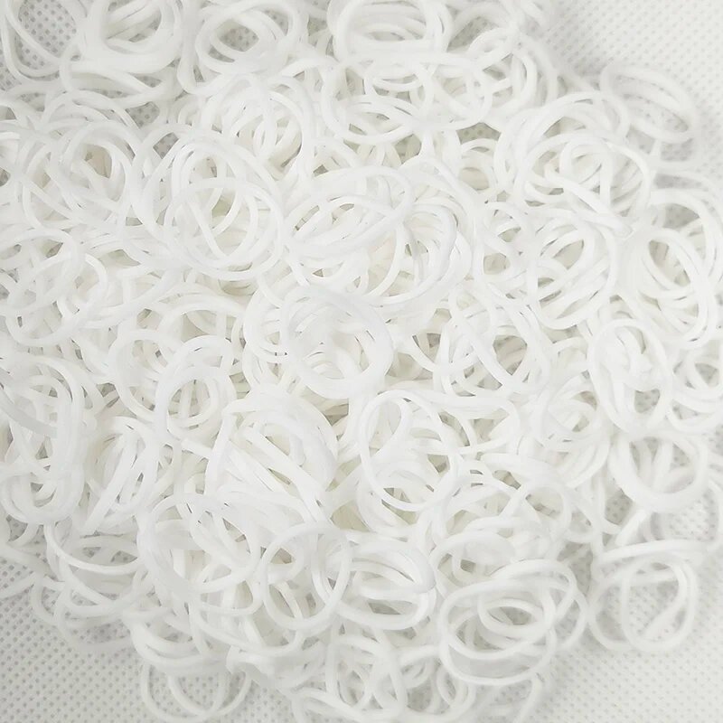Набор резинок ZihanZimo для плетения браслетов Белый, white