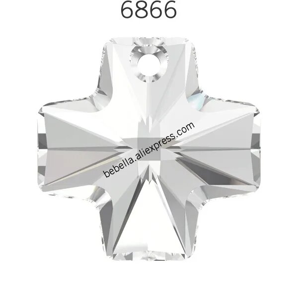 Сваровски крест из кристалла 6866 Crystal 001