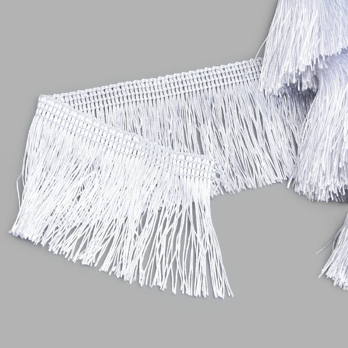 0390-0310 Бахрома нитяная 120мм*25м (501 белый)