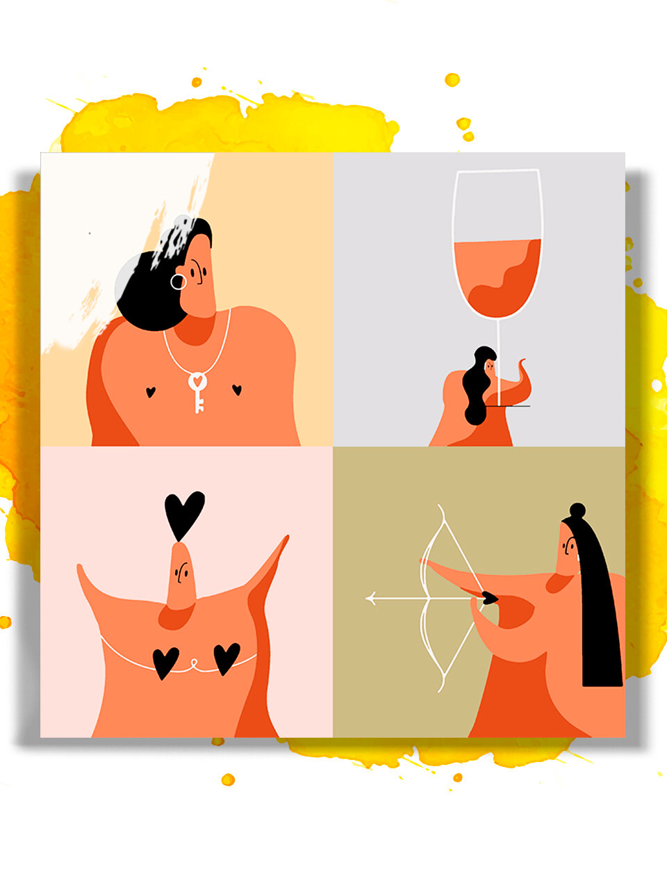 Картина по номерам на холсте Жизнь женщины, 40 х 40 см