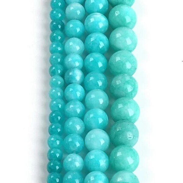 Бусины Beadia Амазонит Синий 6-12 мм 63 шт