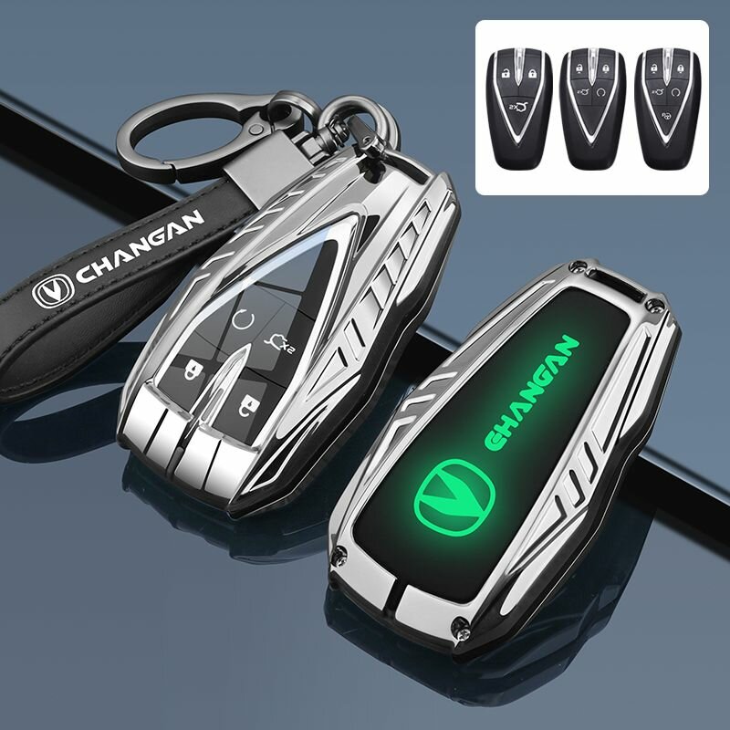 Чехол-брелок для автомобильного ключа из цинкового сплава для Changan CS35 CS55 CS75 plus UNIV UNK Чанъань автомобильный брелок Умный с брелком ключей
