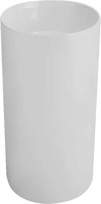 Раковина напольная SantiLine SL-4014 45 напольная, 45 см, без отверстия под смеситель, фаянсовая, раковина для ванной, белая, круглая