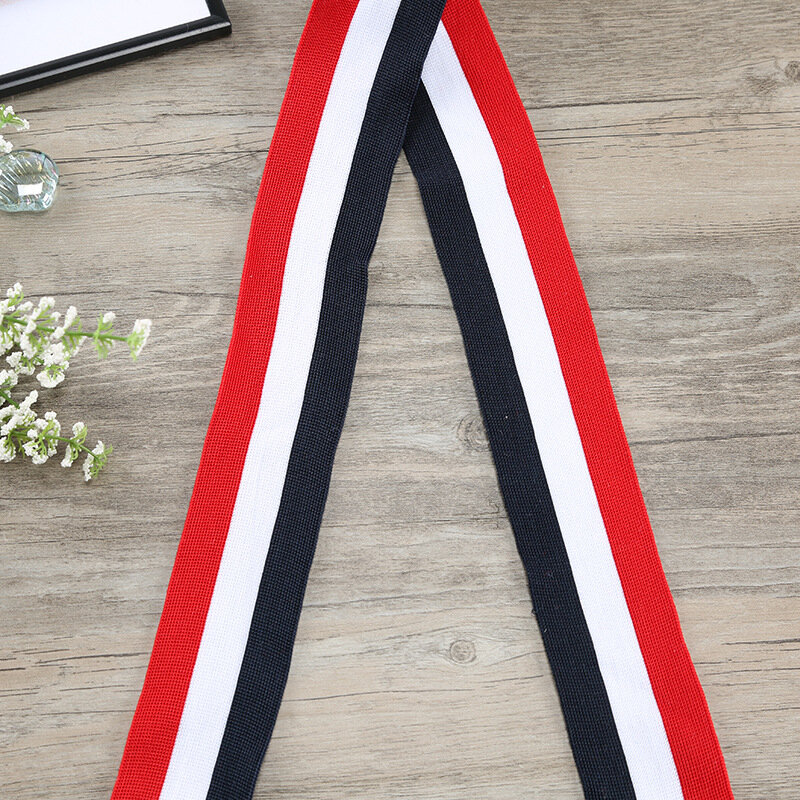 Пояс-лента, мужской, полиэстер, трехцветный, 1 см