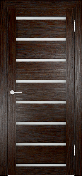 Межкомнатная Дверь Verda Мюнхен 05 до Дуб Темный со Стеклом Сатинато 2000х800мм (Полотно 1шт) / Верда.