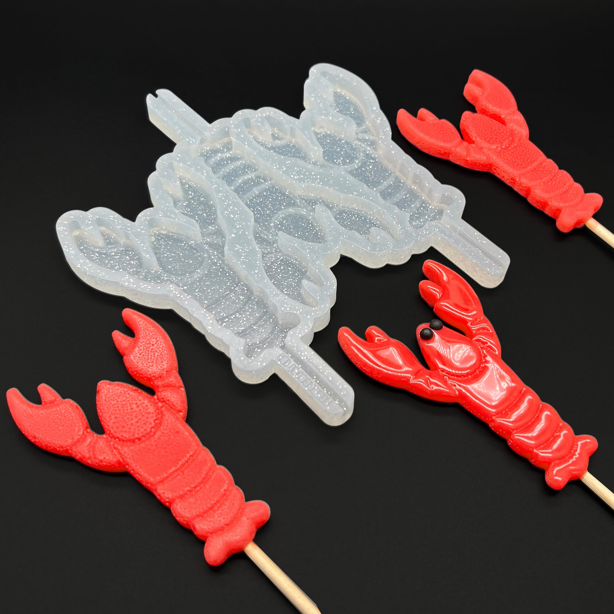 Силиконовая форма молд для леденцов и шоколада Рак