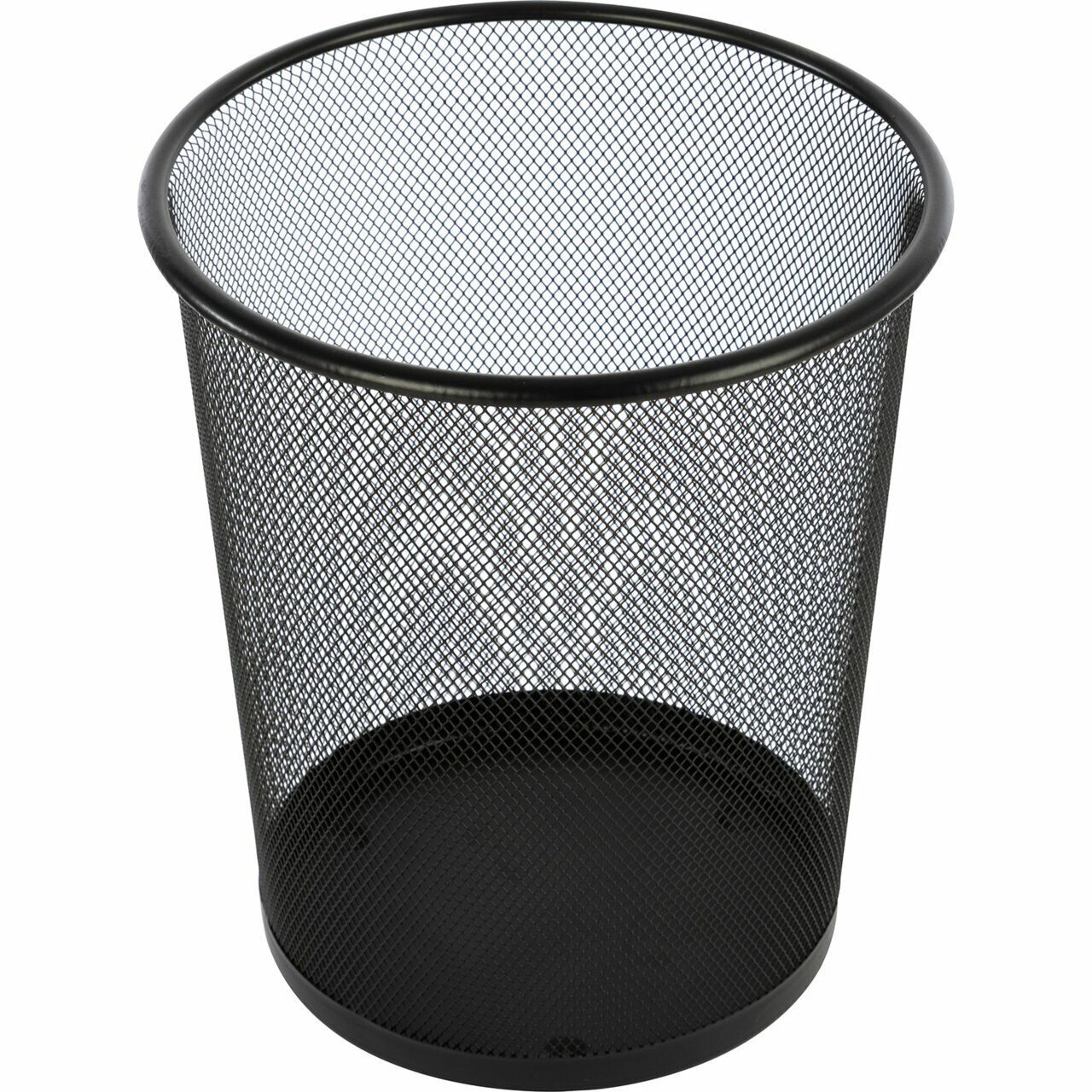 Рыжий Кот Корзина для бумаг стальная 17,7 л черная офисный органайзер для стола