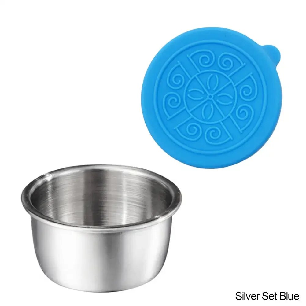 Контейнер для соуса из нержавеющей стали 50 мл Silver Set Blue