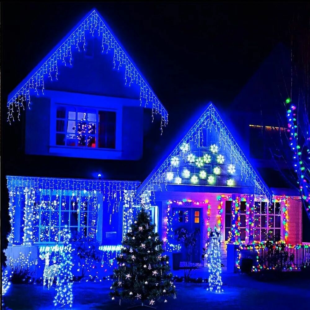 Электрогирлянда уличная Бахрома Светодиодная , 50 м, питание От сети 220В, 1 шт