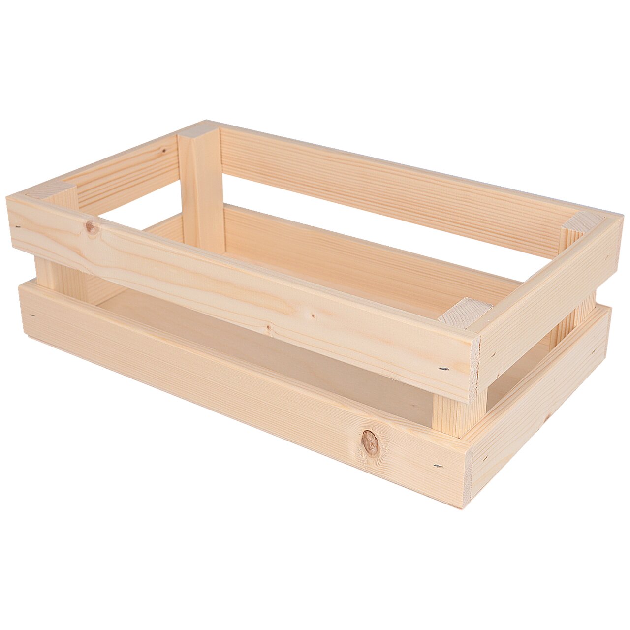 Pattern Ящик большой 380х220х120 мм из дерева с полным дном, прочный корпус