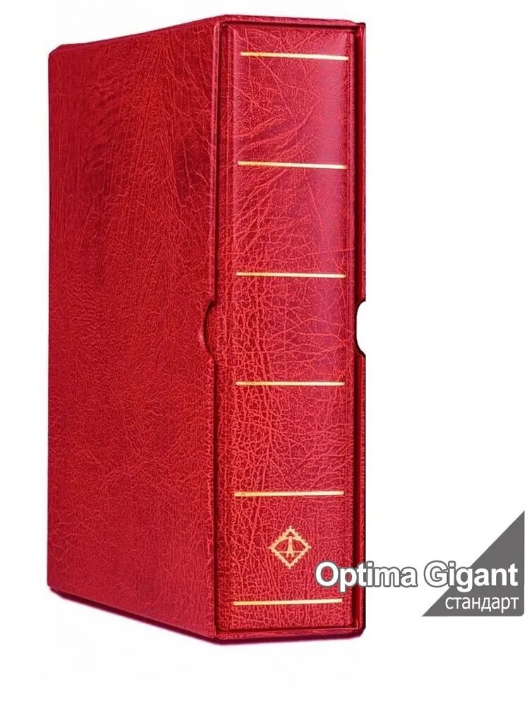 Альбом OPTIMA G для монет и банкнот в футляре, красный. Leuchtturm, #309772