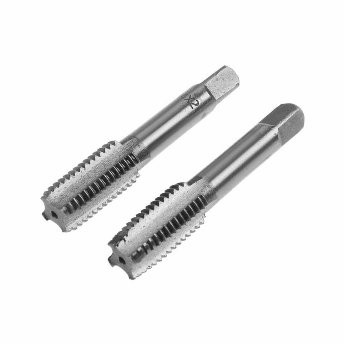 Метчики метрические ручные тундра, М14 х 2 мм, комплект из 2 шт.