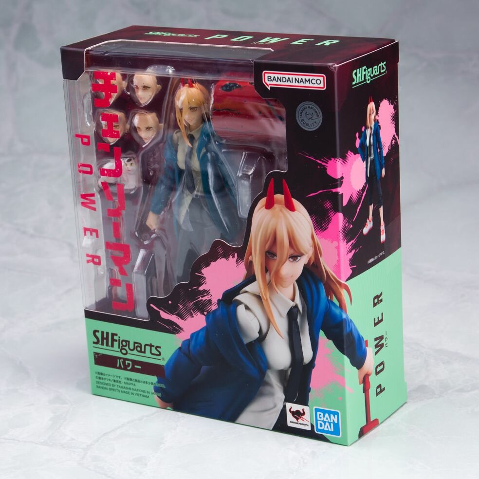 Аниме Фигурка BANDAI S.H.Figuarts - Человек бензопила/Пауэр,145MM