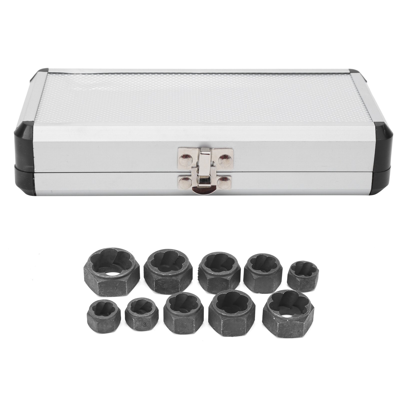 10 шт. Инструменты для извлечения гаек и поврежденных болтов из алюминиевого сплава