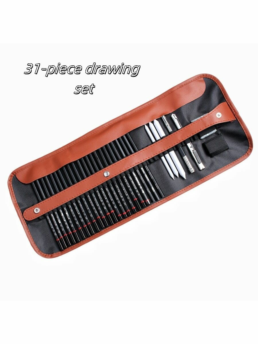 Большая вместительная сумка для хранения карандашей для эскизов с 36 отверстиями