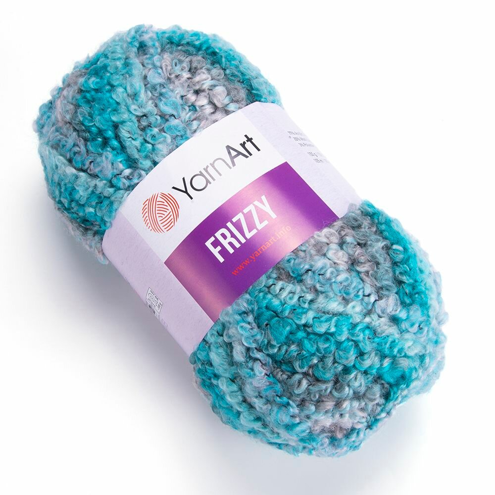 Пряжа YarnArt Frizzy цвет 421 (150г/105м, упаковка 3 мотка)