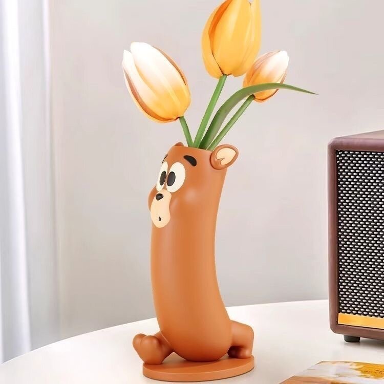 Коллекционная фигурка настольная ваза "Том и джерри", Высота 18 см