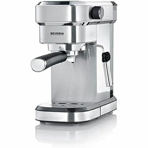 Эспрессо-машина Severin Espresa KA (мощность около 1350 Вт, прочный и профессиональный держатель портафильтра (вес около 450 г), регулировка температуры и объема наполнения чашки, память)