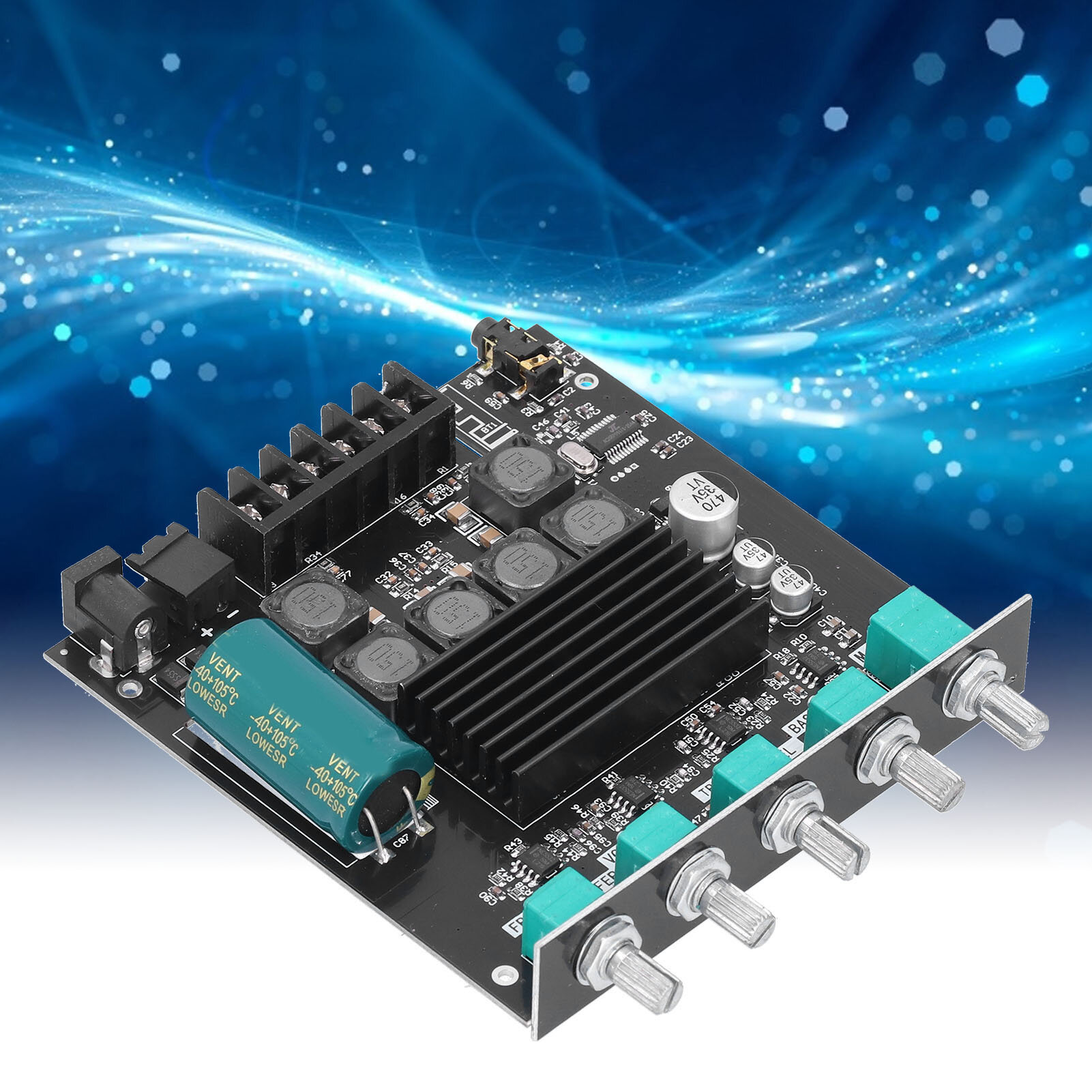 Плата усилителя звука Bluetooth 2,1-канальный модуль усилителя мощности для домашних колонок DIY