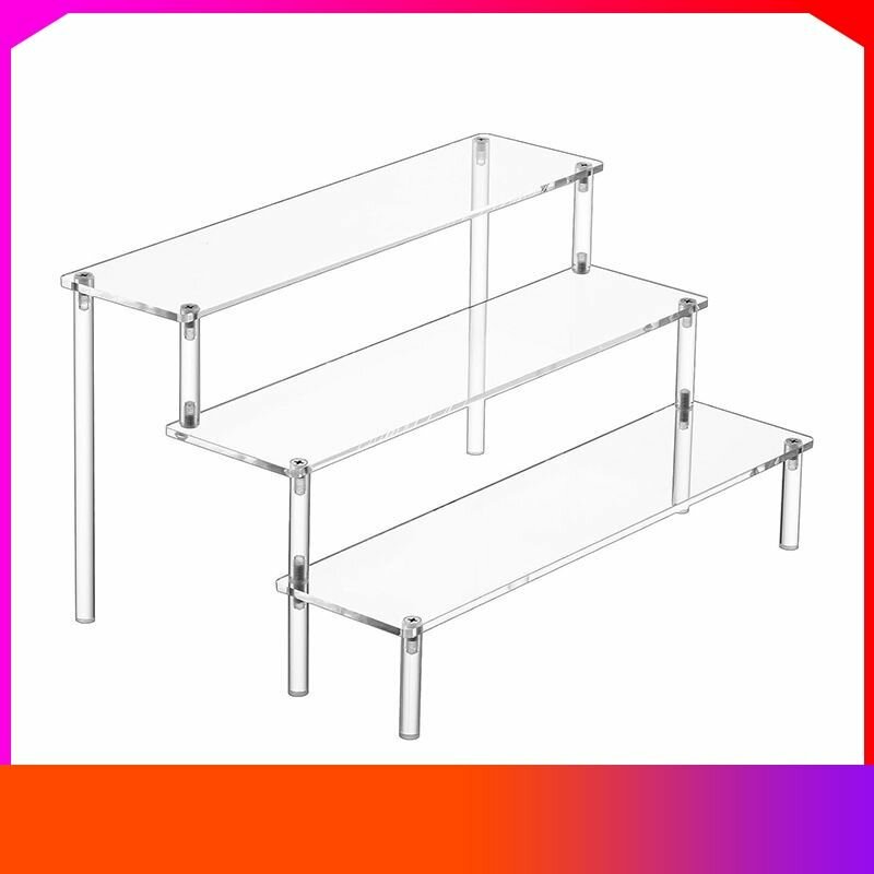 Акриловая выставочная витрина, 3-х уровневая подставка-подставка-Магазинный бутик