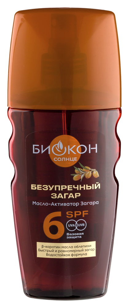 Биокон масло-активатор загара spf6 160 мл