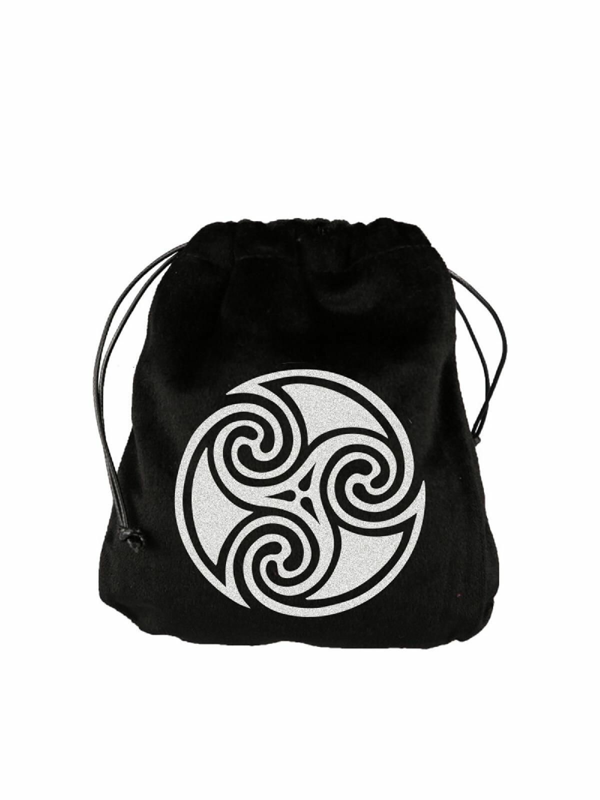 Настольная игра, Бархатная сумка из тыквы-таро-Сумка на трех колесах черного цвета