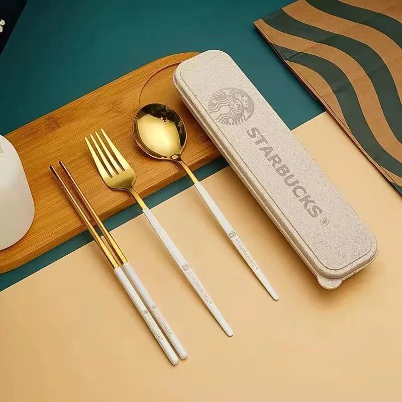 Starbucks Набор столовых приборов Starbucks 4 предм. белый