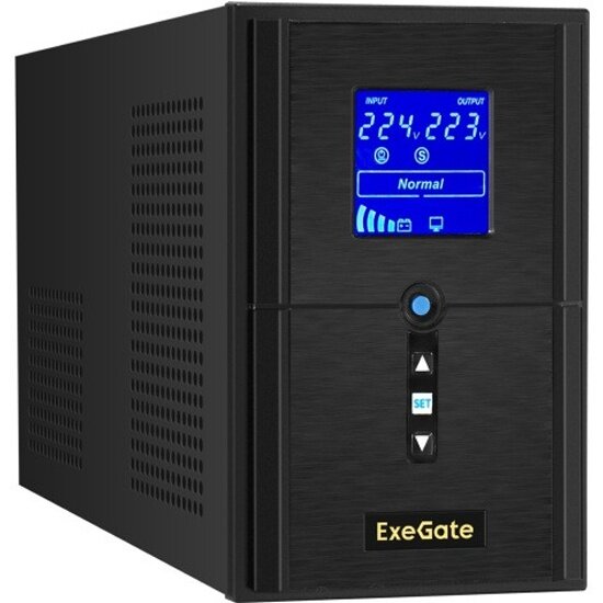 Источники бесперебойного питания инвертор, синус, для котла Exegate SineTower SN-1000. LCD. AVR.2SH.1C13. USB 1000VA/800W