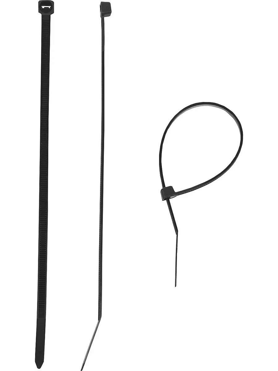 КС-Ч1, 4.5 x 300 мм, нейлон РА66, 100 шт, черные, кабельные