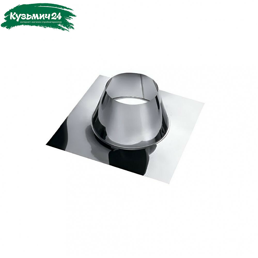 Крышная разделка прямая для дымохода Ferrum d 200 мм, сталь 0.5 мм
