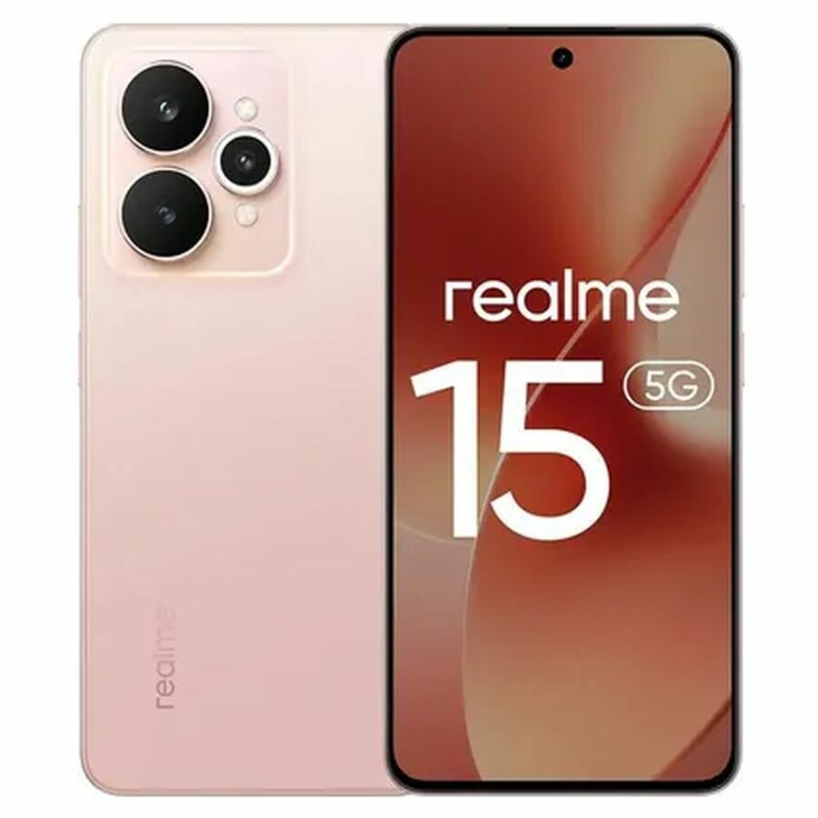 6,77" Смартфон REALME 15 12/256 ГБ (RMX5106) 2025, розовый