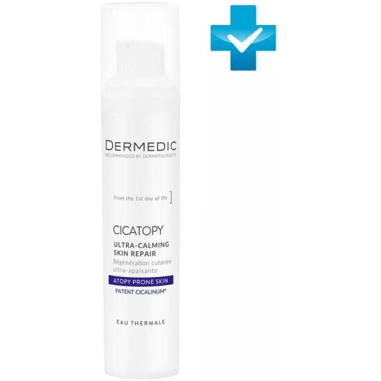 Крем для лица Dermedic Cicatopy для взрослых и детей с 1-го дня жизни Ультра-успокаивающий восстанавливающий, 40 мл