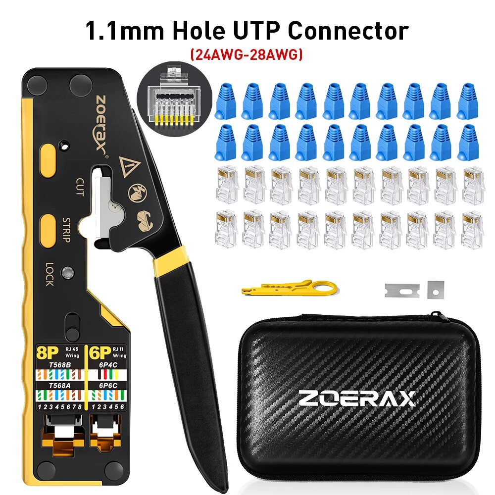 Набор для обжима RJ45 ZoeRax 1.1mm(UTP)
