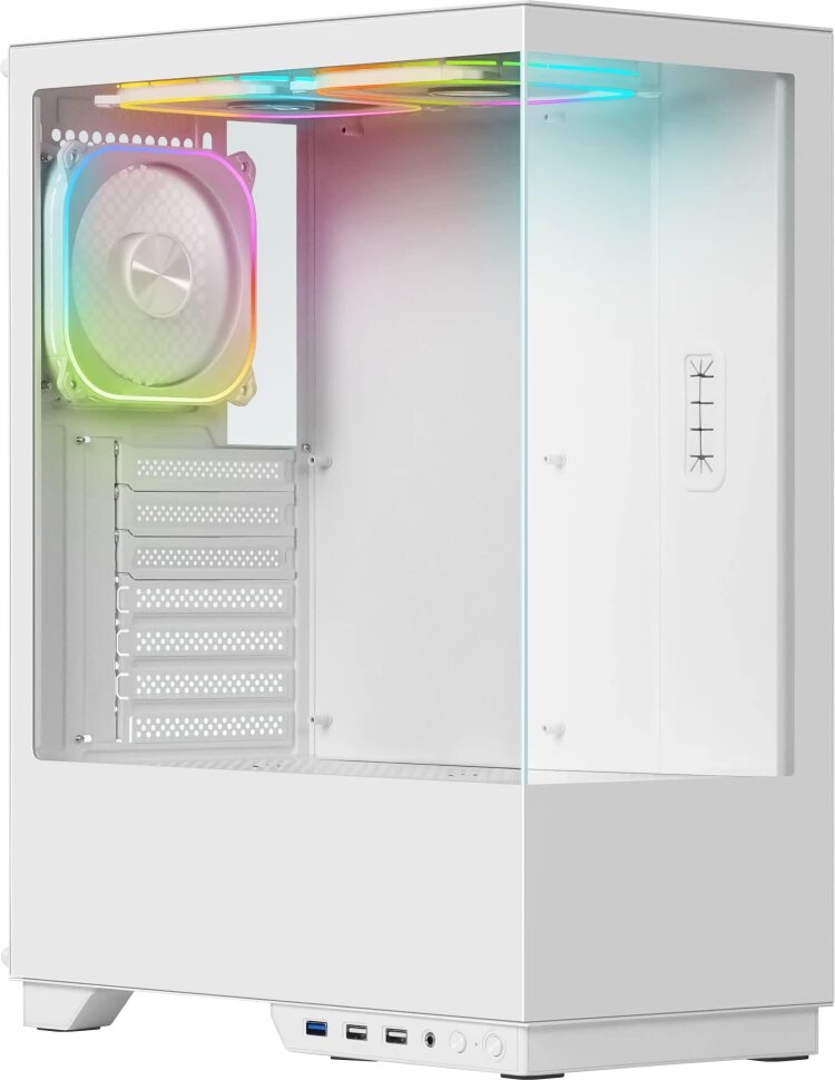 Корпус Defender HyperHub (25133) белый, ATX, 3fans, switch M/BSync