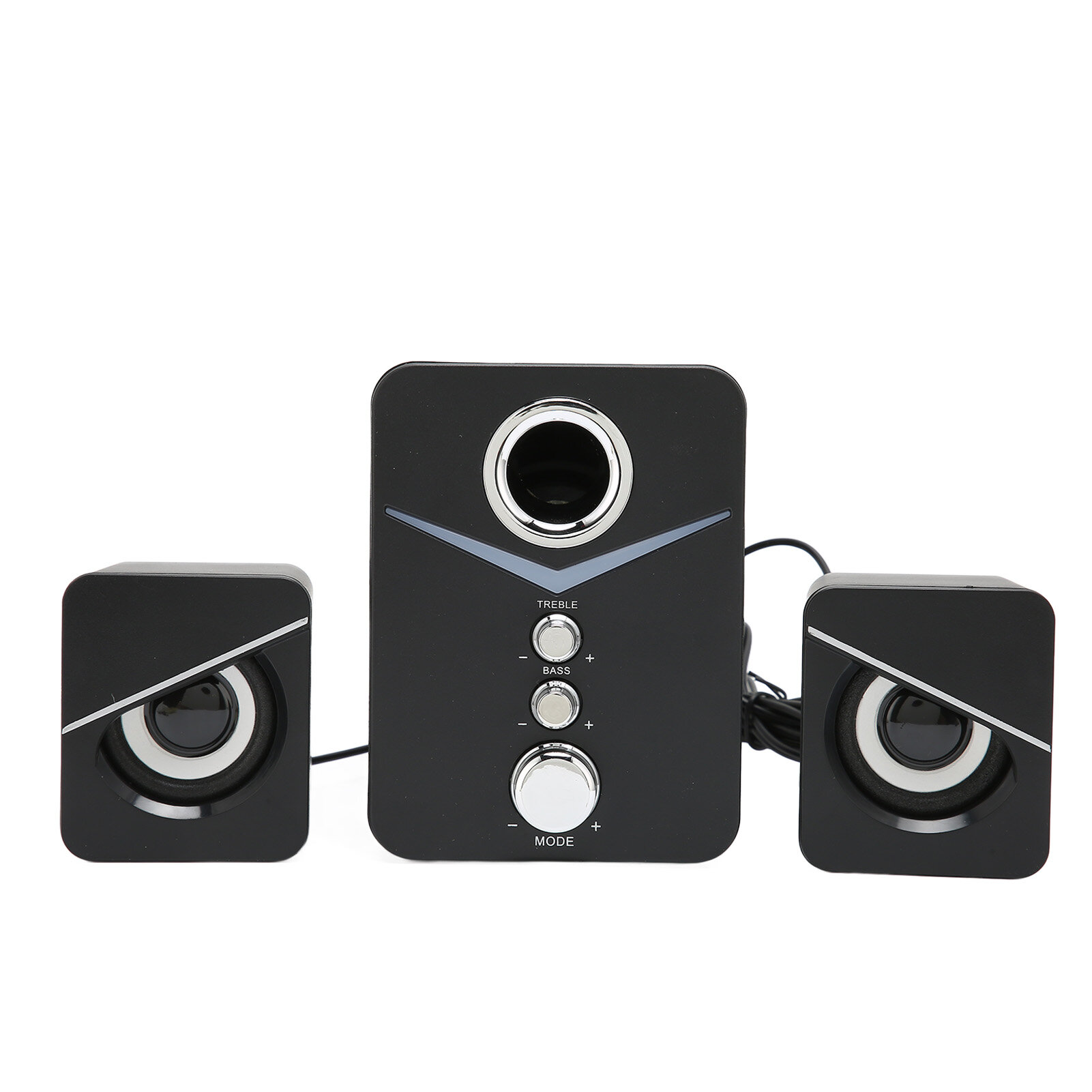 D‑221 Bluetooth-колонка для компьютера с глубокими басами, 2.1-канальная мини-колонка для рабочего стола, для свадеб и вечеринок, черный цвет