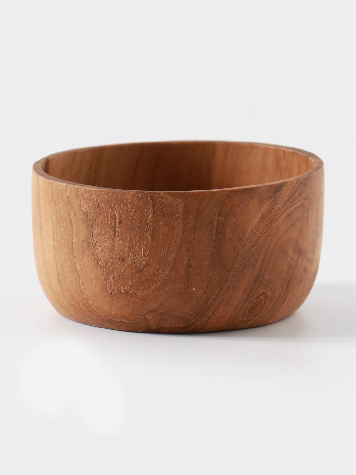 Миска глубокая для сервировки, 10×10×5 см, тиковое дерево, объем 240 мл