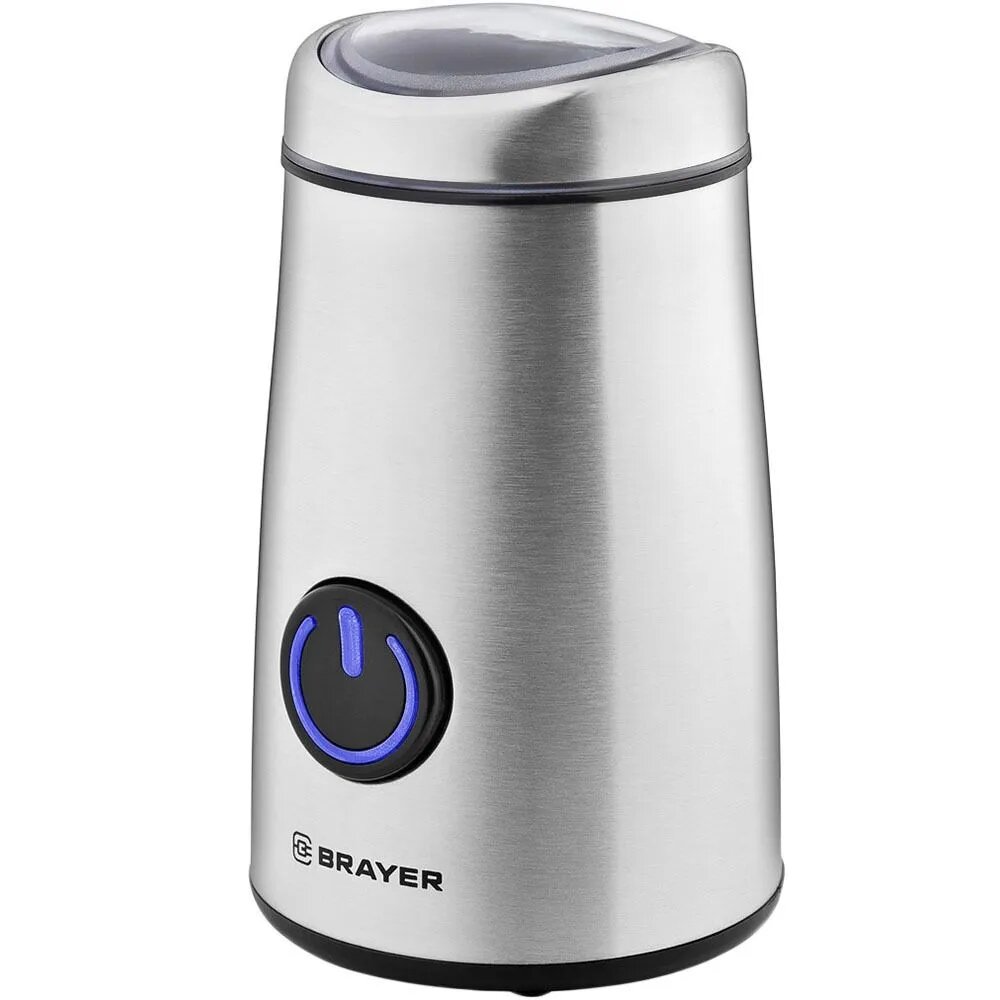 Кофемолка BRAYER BR 1184, серебристый, мощность 150Вт, вместимость 50г