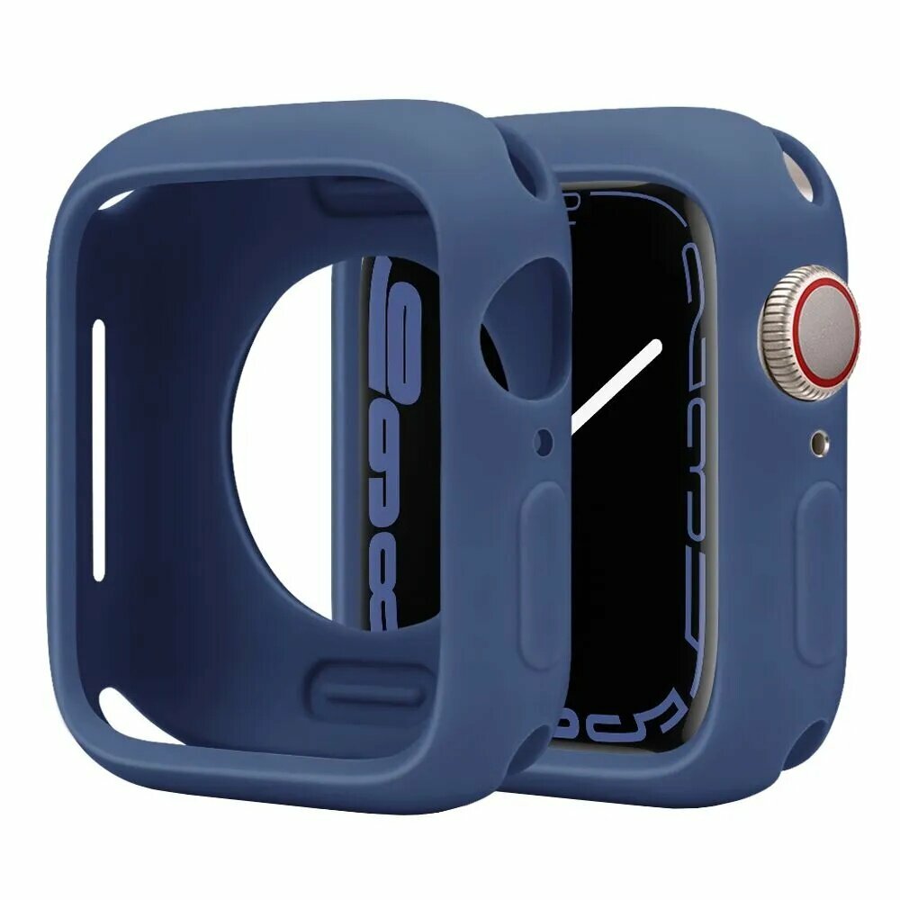 Чехол для Apple watch 1 2 3 4 5 6 SE 42mm 44mm, Силиконовый