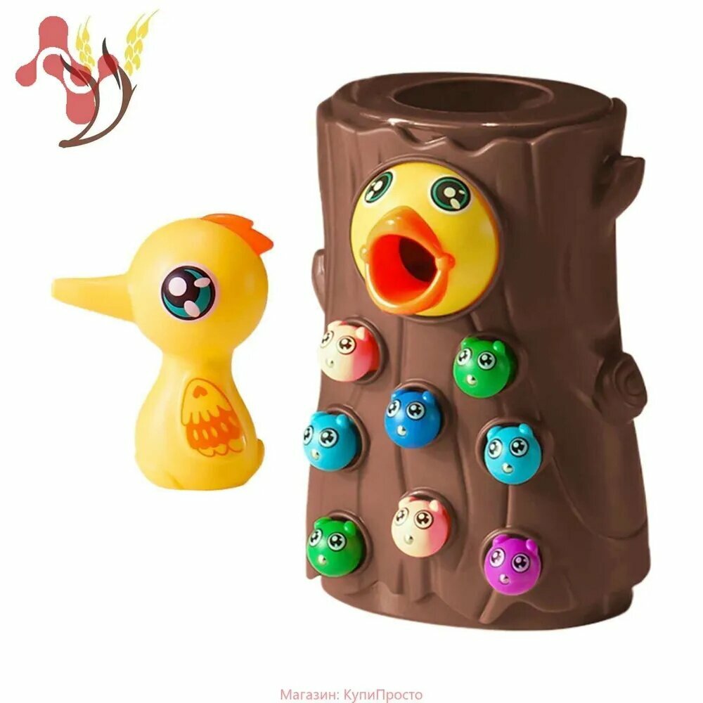 Магнитная Игрушка-Дятел Развивающие интерактивные игрушки