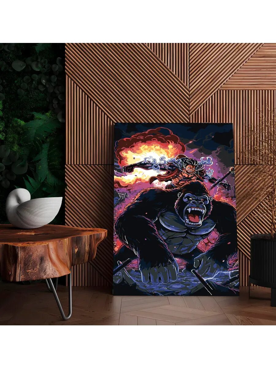 Картина по номерам Комикс-Животные-горилла