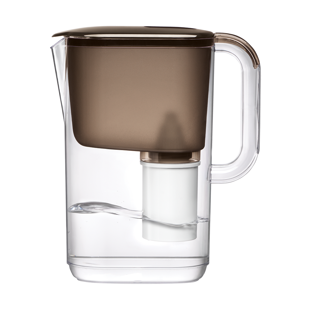 Фильтр-кувшин для очистки воды Барьер Мокко, с кассетой Старт, 2.5л, шоколадный