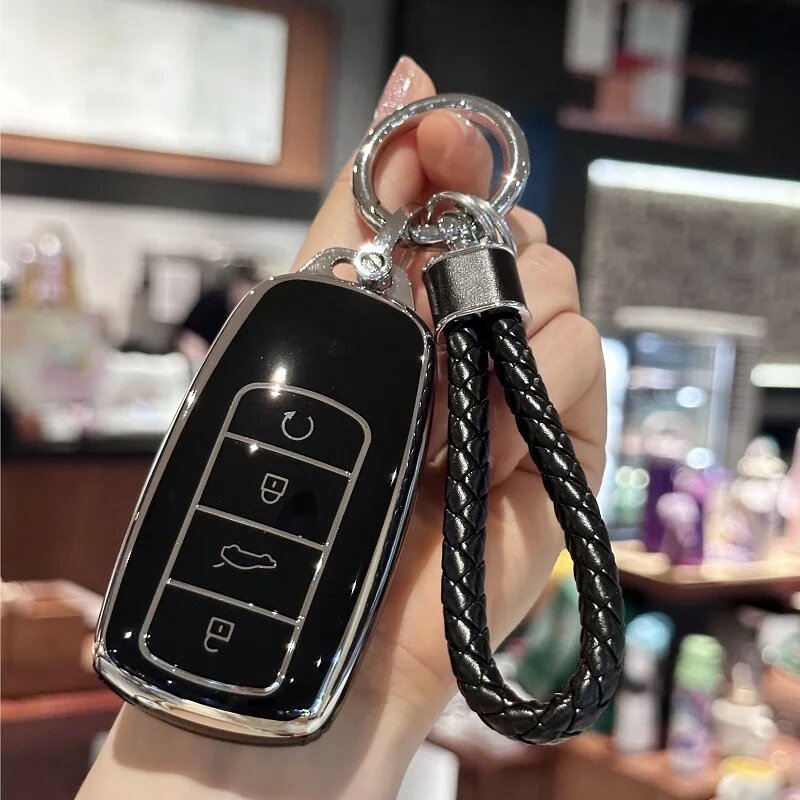 Чехол Для Ключей От Машины Chery Tiggo 8 PLUS 8 Pro 7 Pro Arrizo 5 PLUS 2021, Материал ТПУ, Автомобильный Брелок Для Ключей