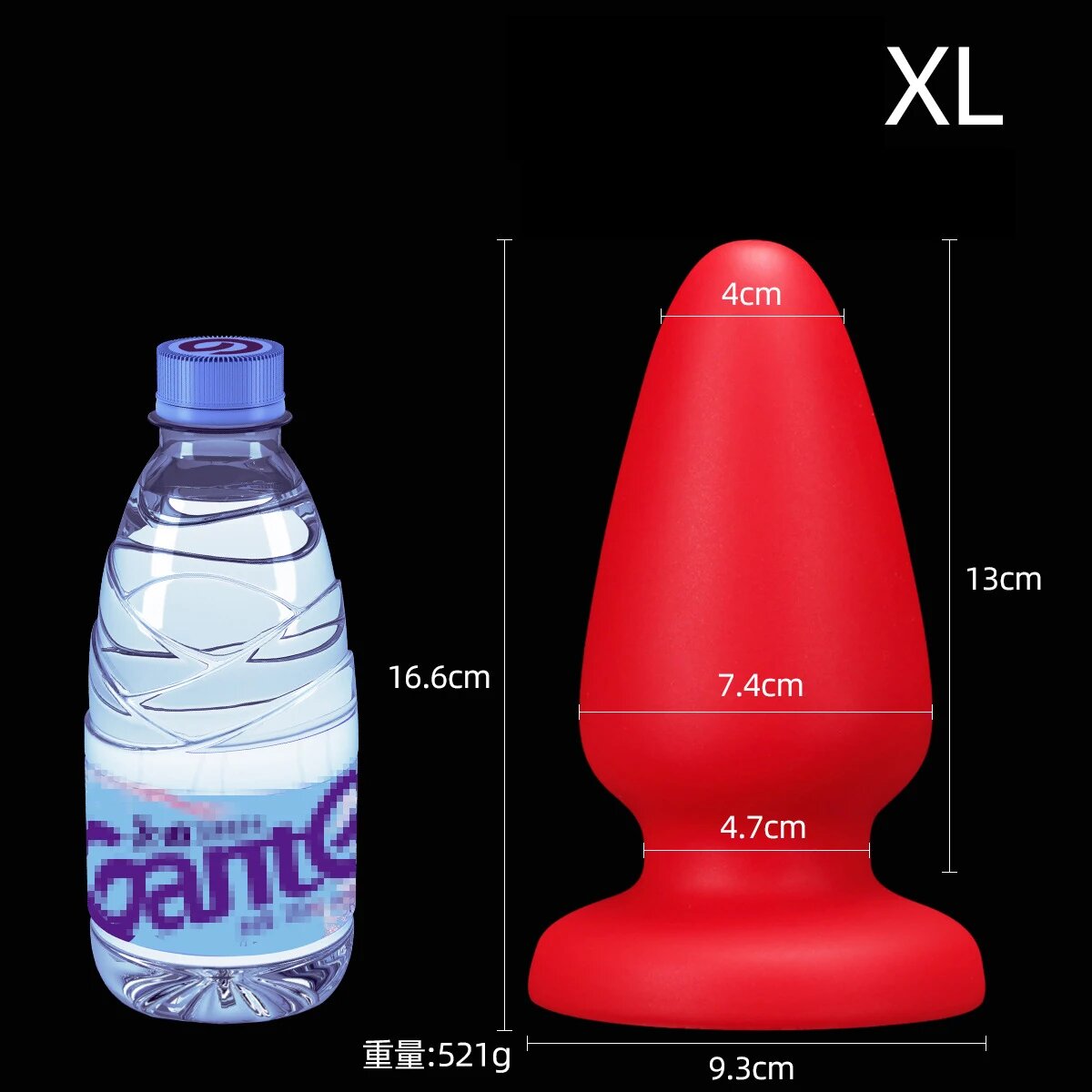 S-XL Огромная анальная пробка Мягкий силиконовый анальный фаллоимитатор на присоске Большая XL