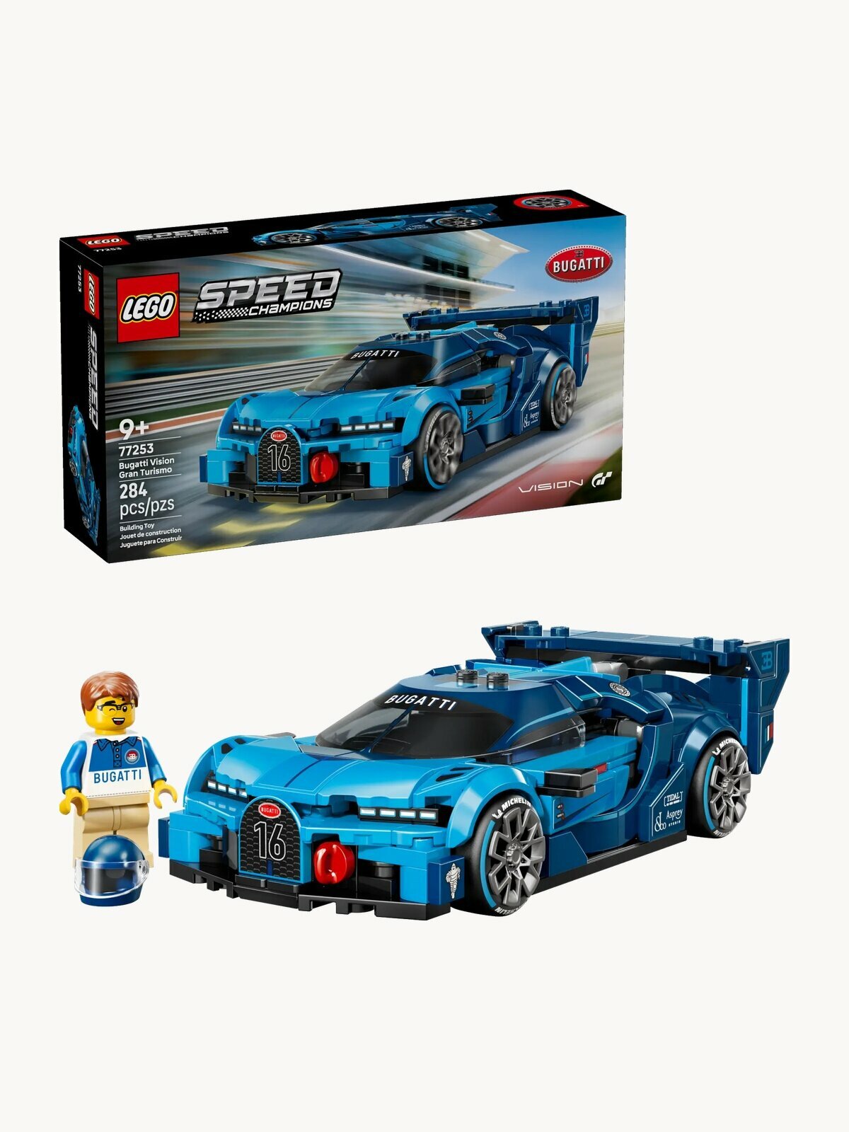 Конструктор LEGO Speed Champions 77253 Спортивный автомобиль Bugatti Vision GT, 284 дет.