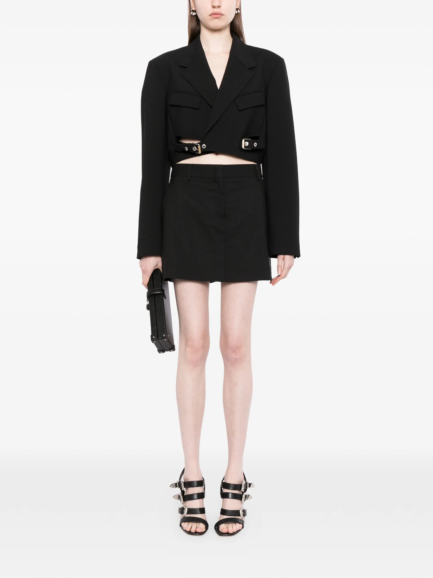 Юбка Karl Lagerfeld Logo-plaque mini skorts, размер 40 — фото 1