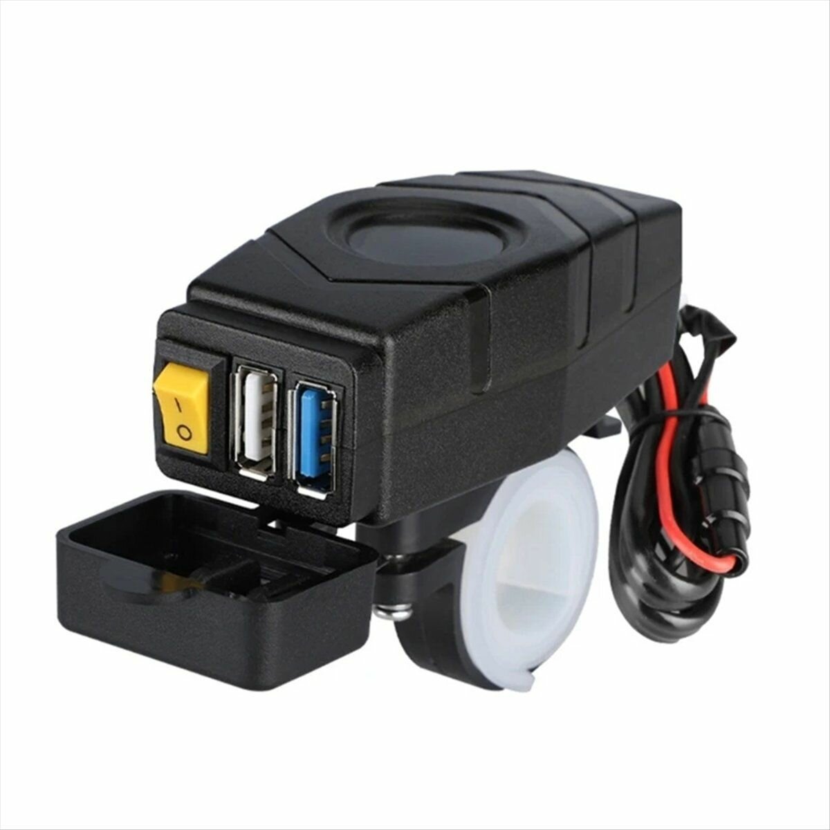 Зарядное устройство C1FB 20-80V для электровелосипеда, USB-адаптер 24V 36V 48V 60V QC3.0 (синяя подсветка)-ROMIKY