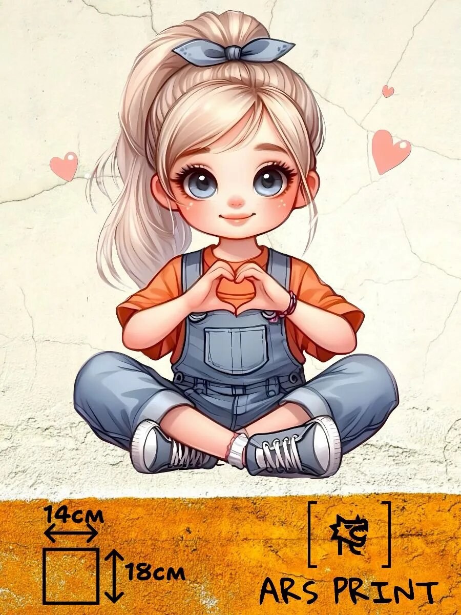 Термонаклейка для девочек